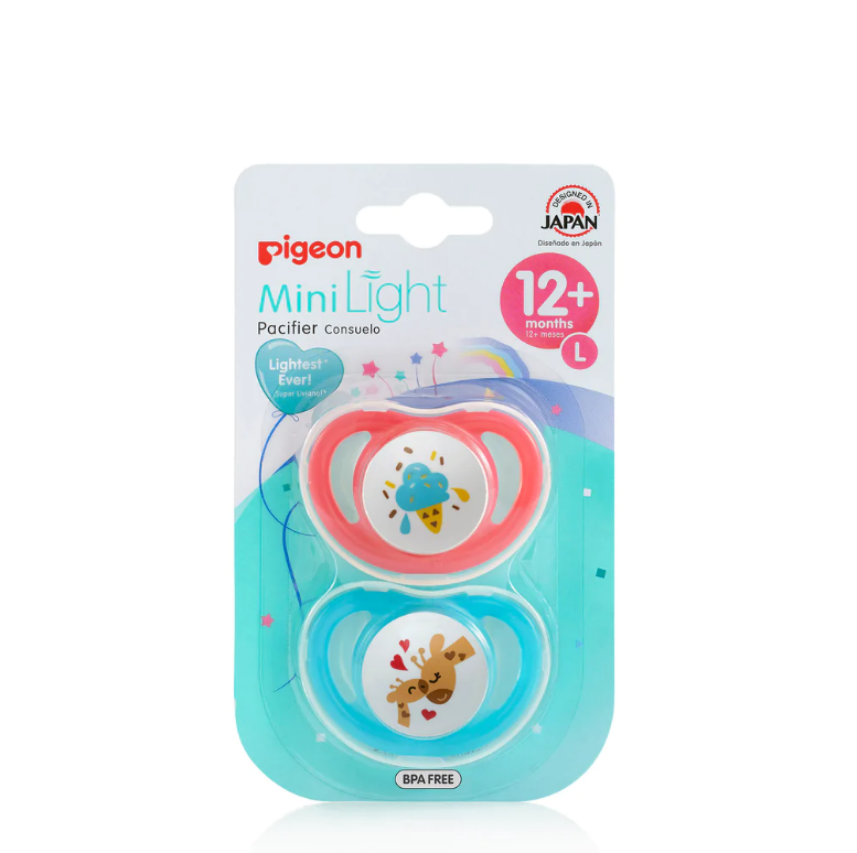 Pigeon Mini Light Pacifier Twin Pack Large – Baby Care Nursery