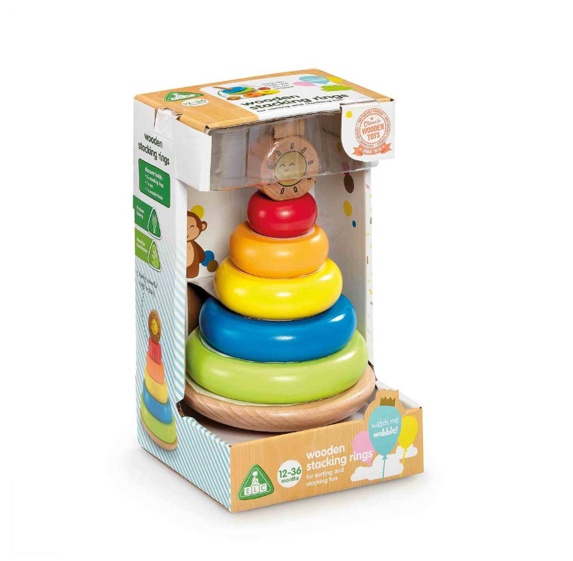 Early Learning Centre - Wooden Stacking Ring – Baby Care Nursery