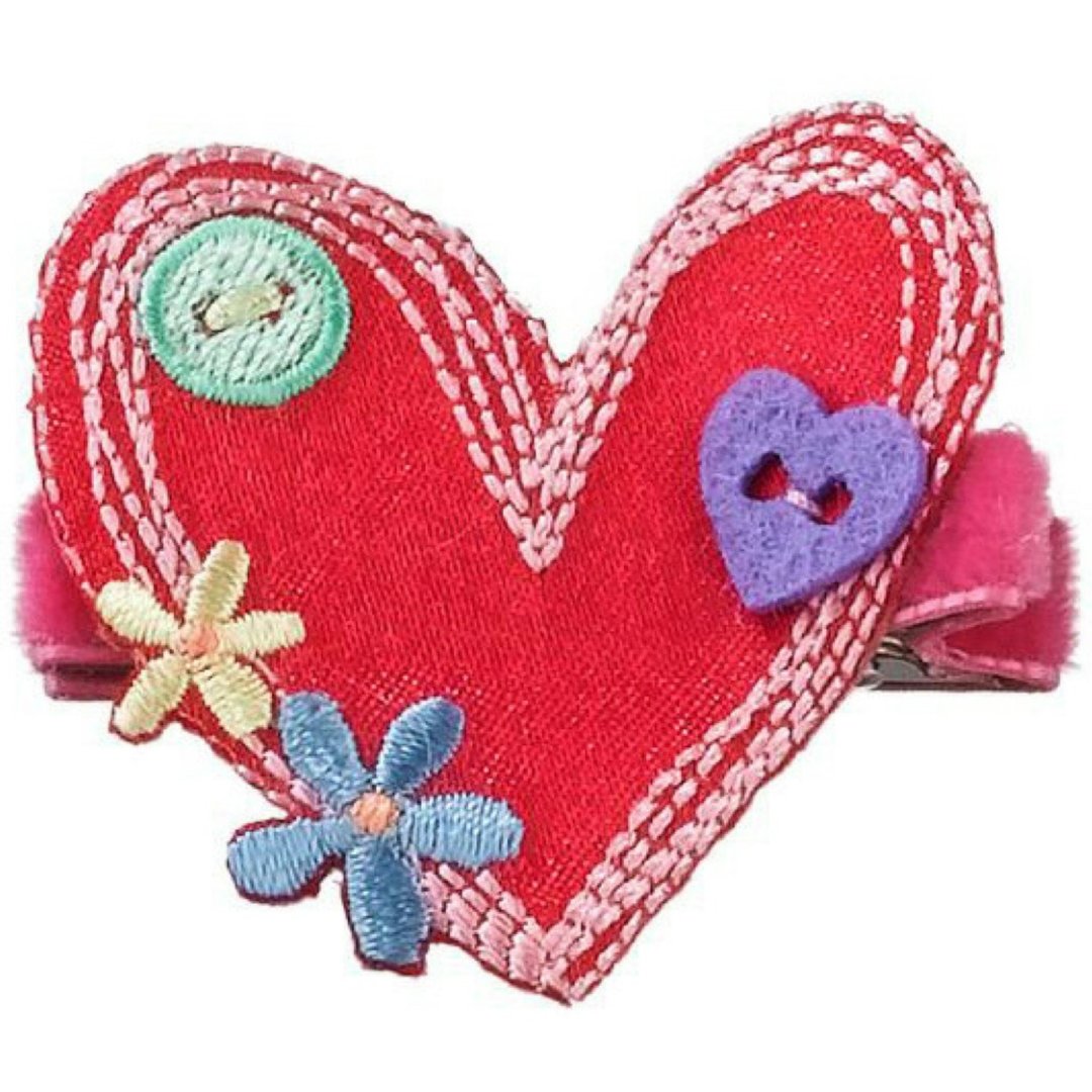 No Slippy Hair Clippy - Karielle Heart Pinch Clip – Baby Care Nursery
