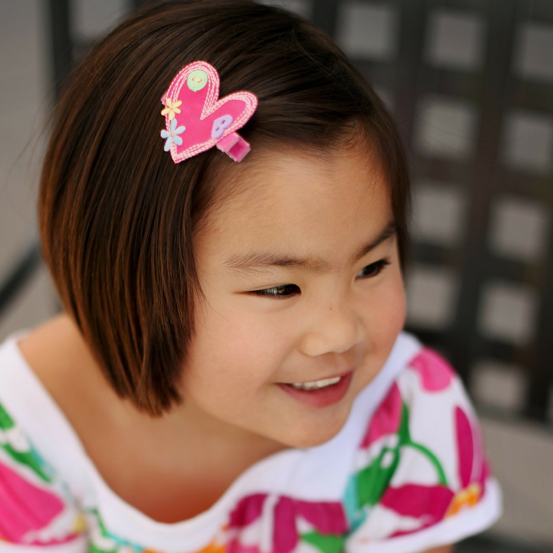 No Slippy Hair Clippy - Karielle Heart Pinch Clip – Baby Care Nursery