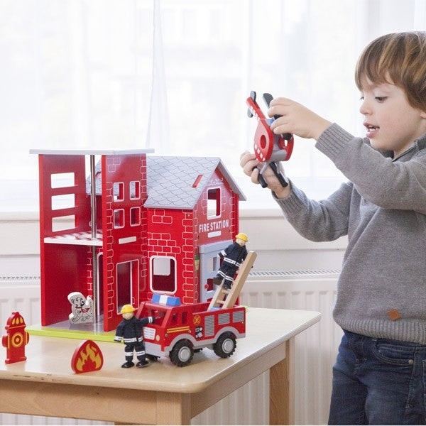New Classic Toys - Large Fire Station – Baby Care Nursery