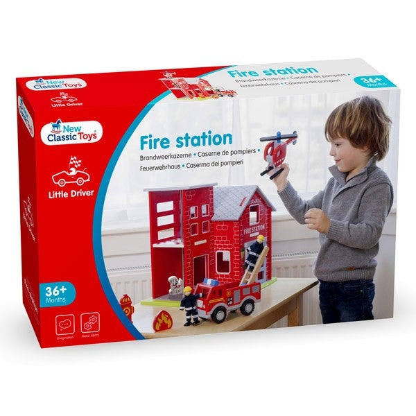 New Classic Toys - Large Fire Station – Baby Care Nursery