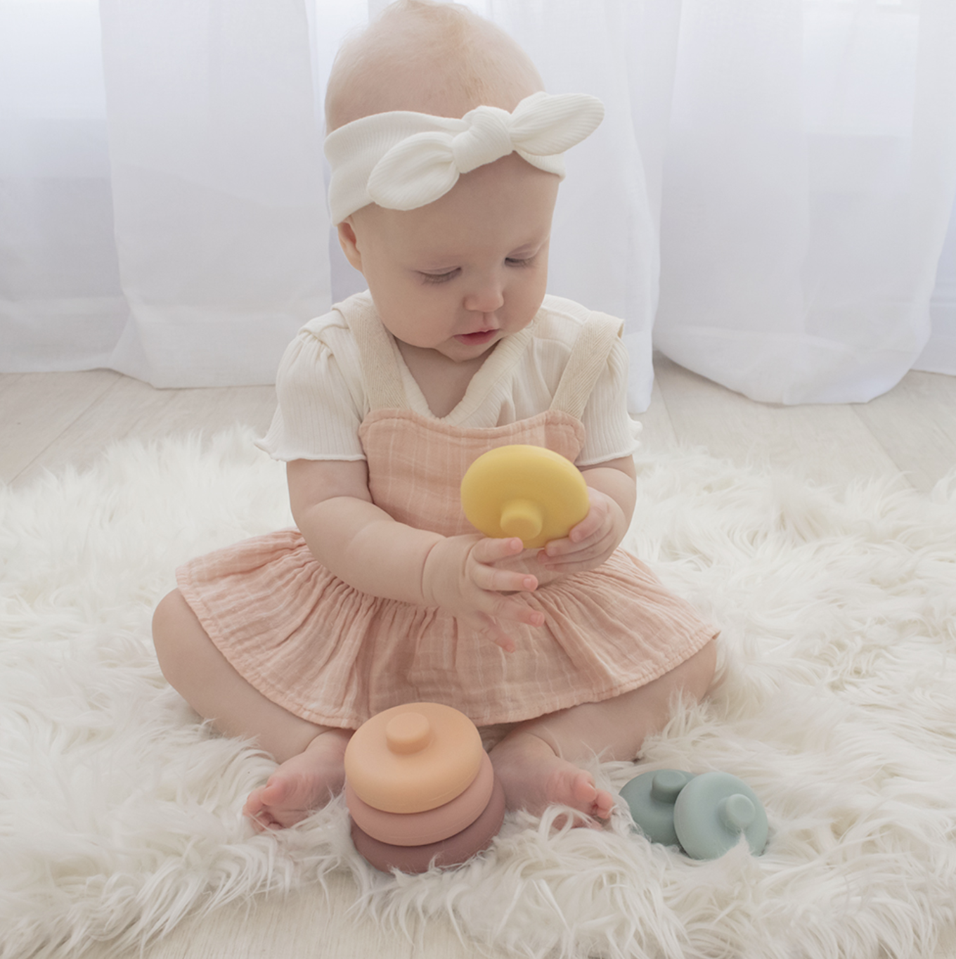 Playground Silicone Stacking Tower - Rings – Baby Care Nursery